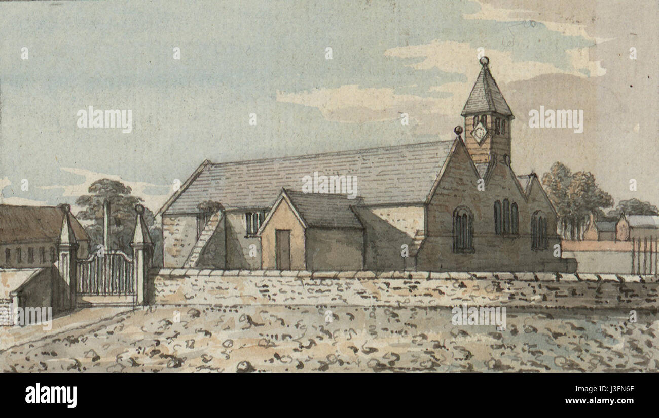 Flint church 1782 Stock Photo - Alamy