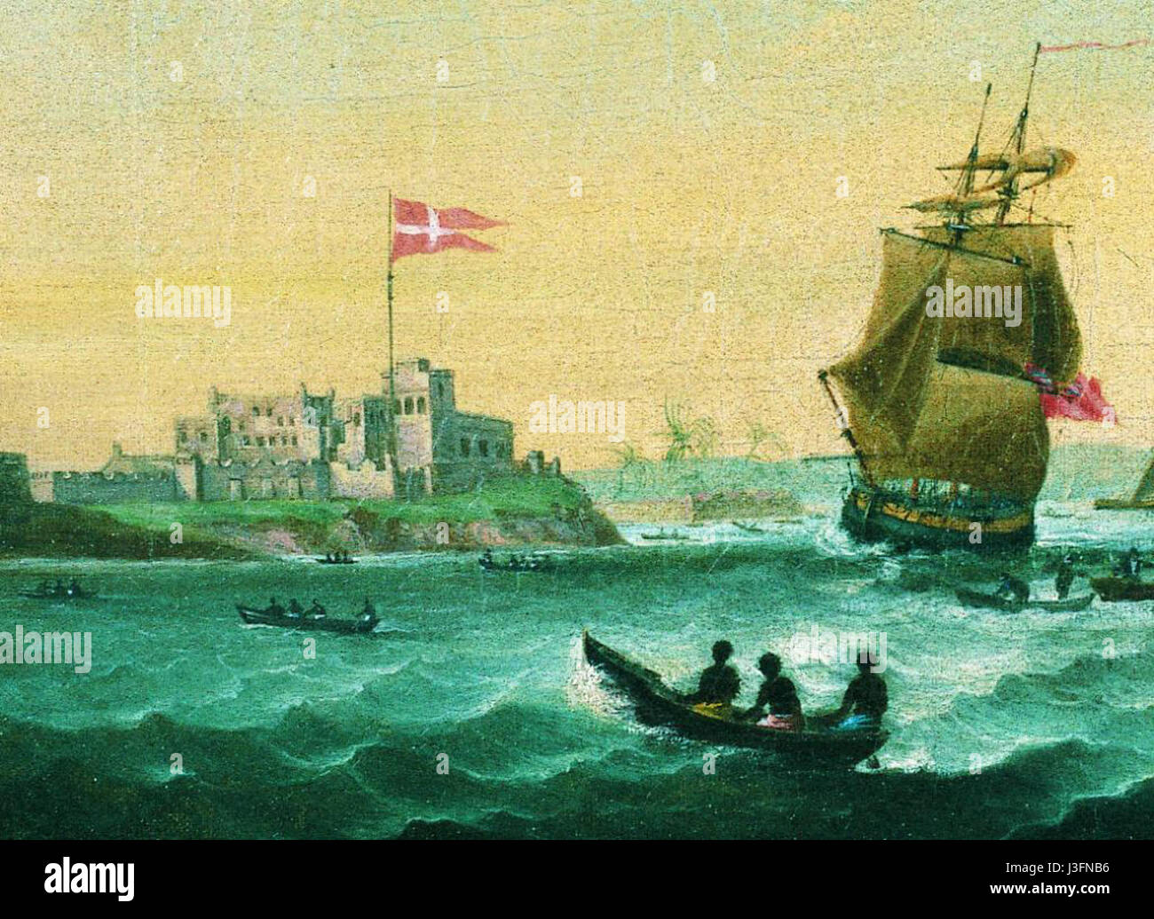 Fort Christiansborg, located in Accra, Ghana, was originally built by ...