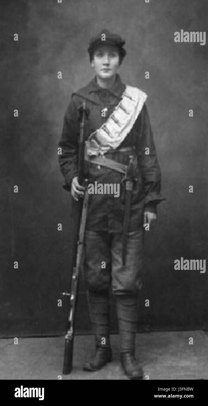 The 'Female Red Guard fighter 21' refers to a female combatant during ...