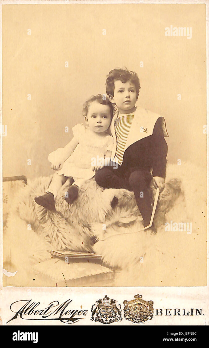 This photograph of Georg Benjamin as a child, taken in 1897, offers a ...