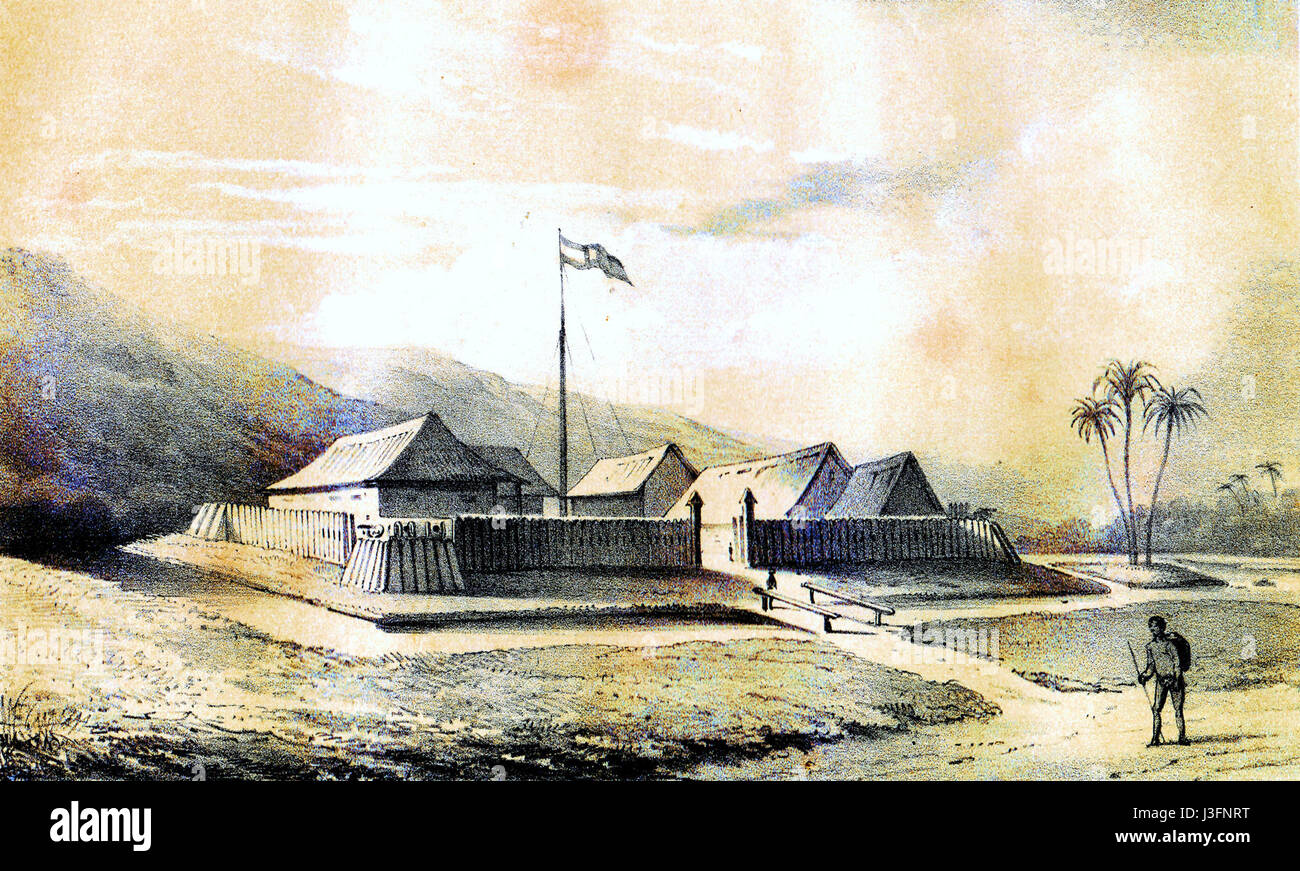 Fort te Sambas, built in 1823, is a historical military structure ...