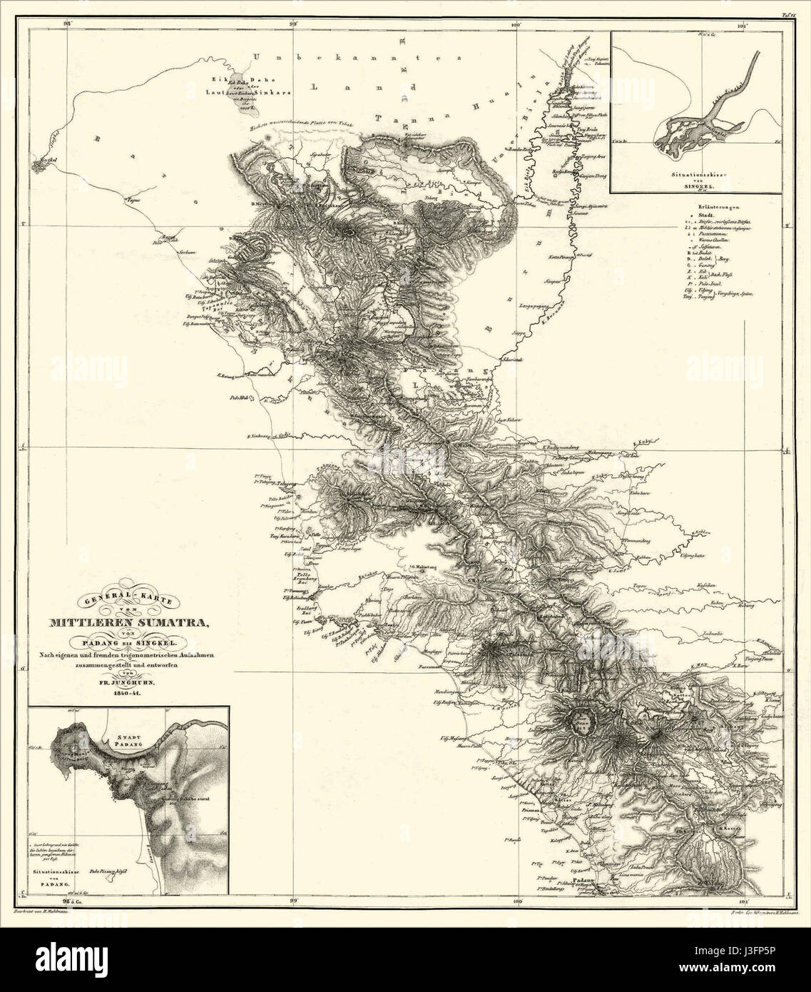 Old sumatra map hi-res stock photography and images - Alamy