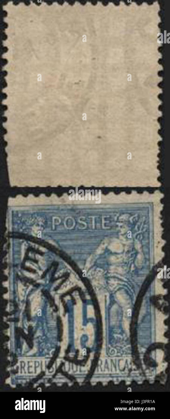 France 1892 15c Quadrille FB Stock Photo - Alamy