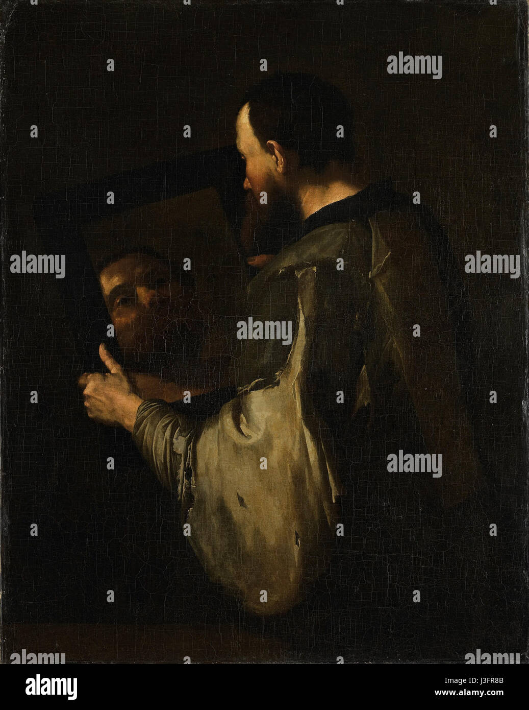 Filosoof met spiegel Rijksmuseum SK A 3883 Stock Photo - Alamy