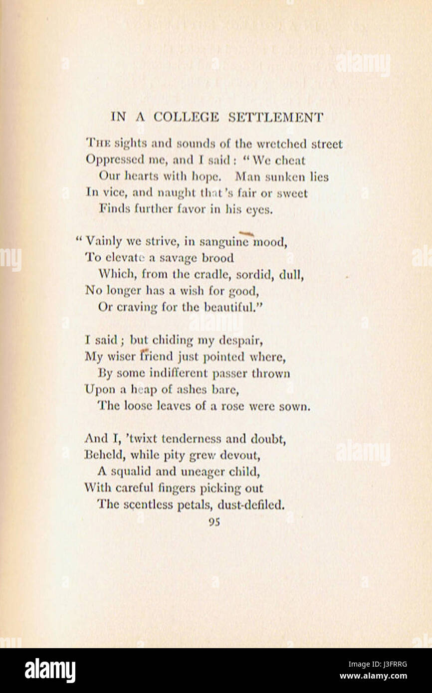 Florence Earle Coates Poems 1898 95 Stock Photo Alamy