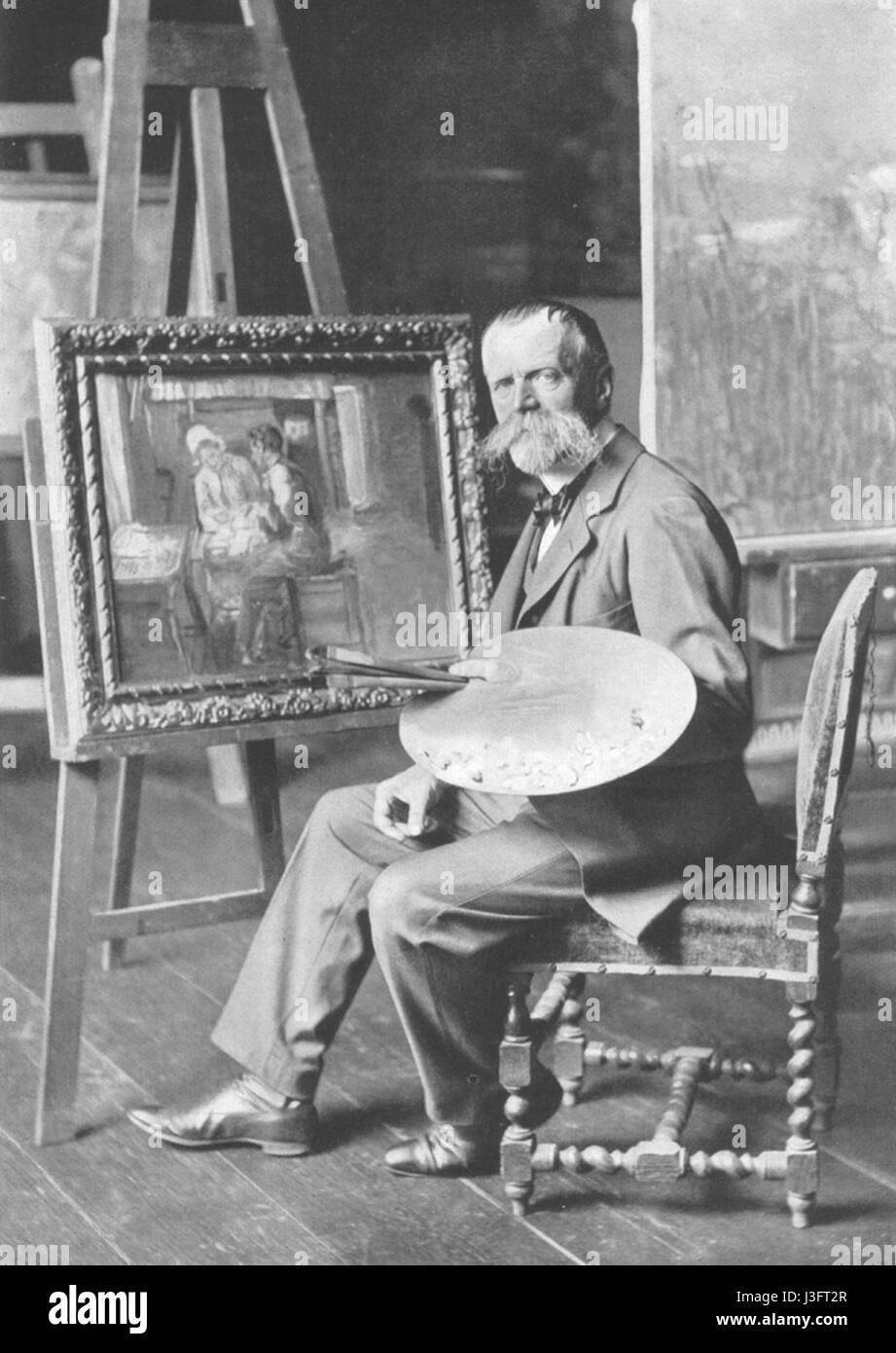 Fritz von uhde painting Black and White Stock Photos & Images - Alamy
