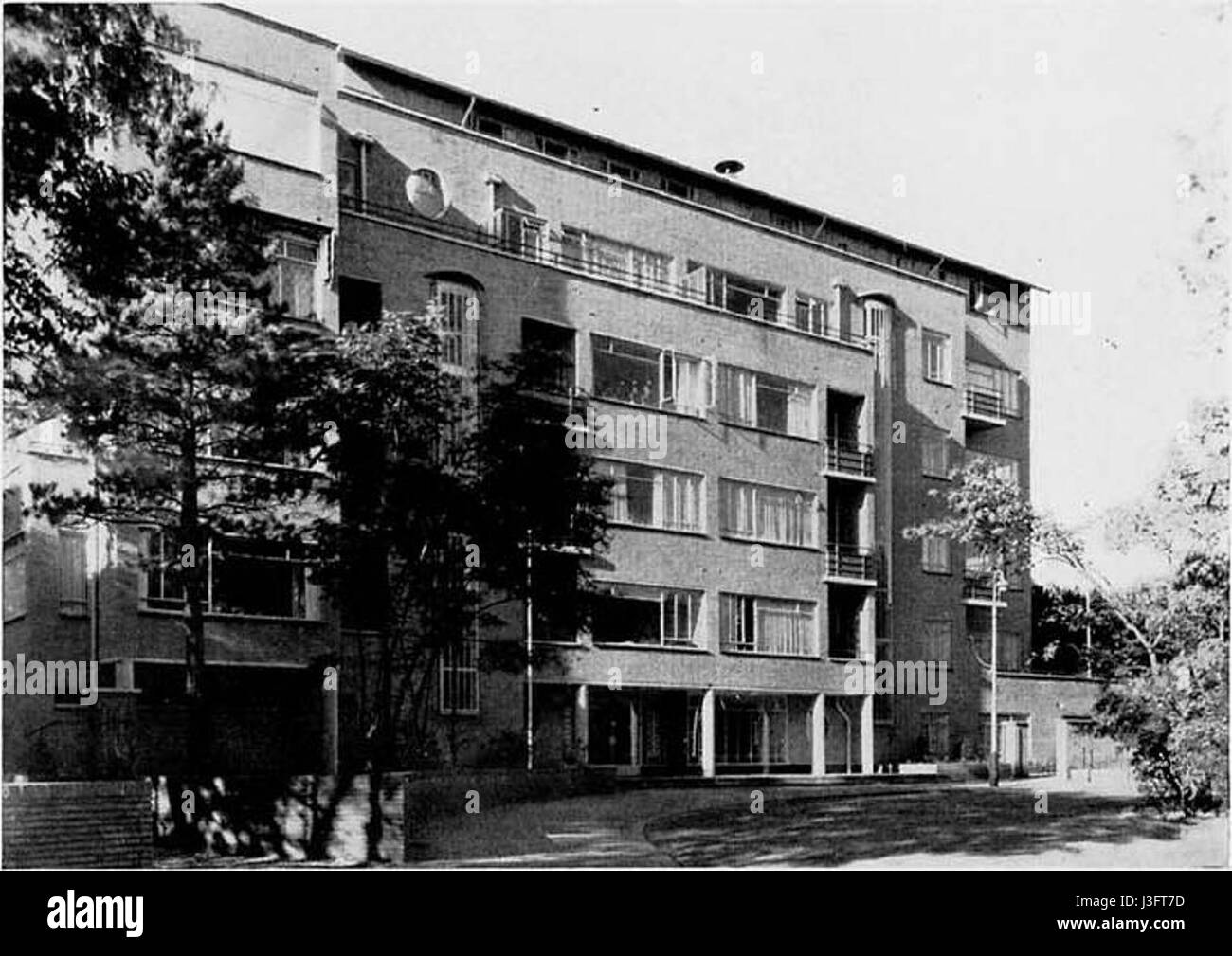 Residential buildings living on Black and White Stock Photos & Images ...