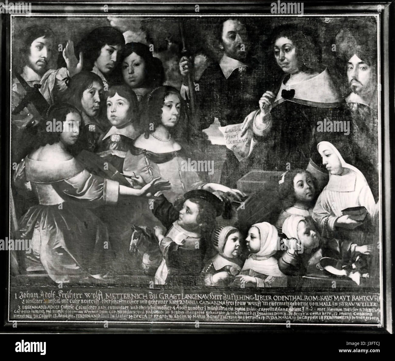 The family portrait of Freiherr Johann Adolf Wolff Metternich ...