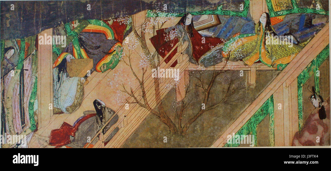 The Genji Emaki, created by TAKEKAWA, is a large-format illustrated ...