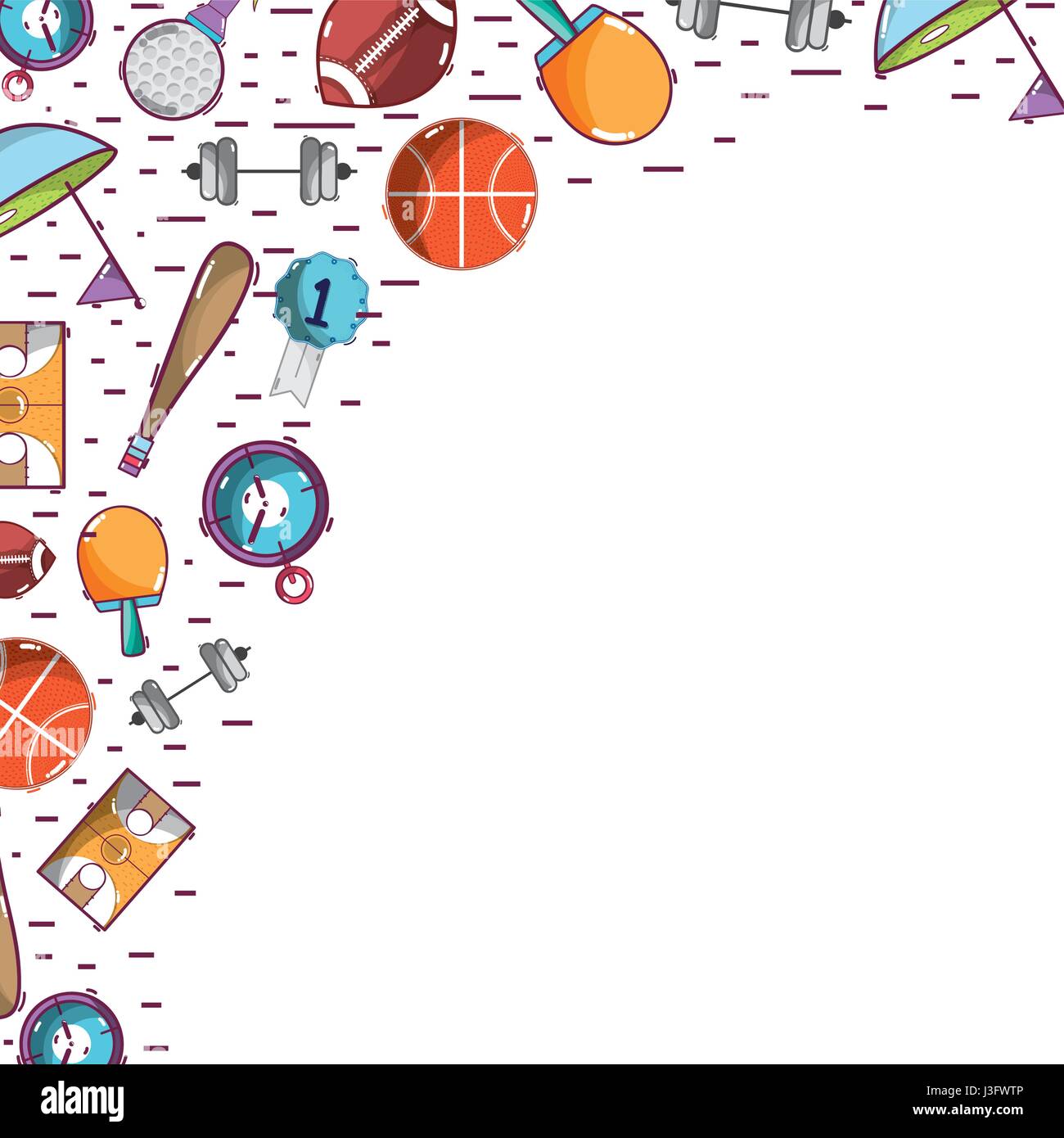 Fitness tools Stock Vector Images - Alamy