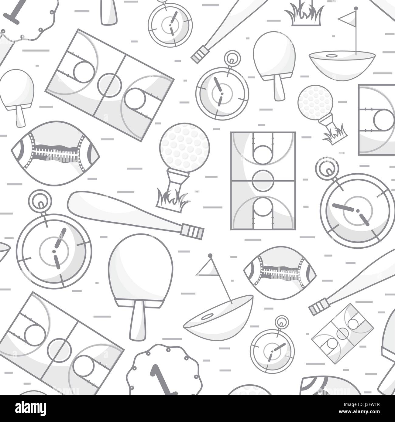 tools of different sports games background Stock Vector Image & Art - Alamy