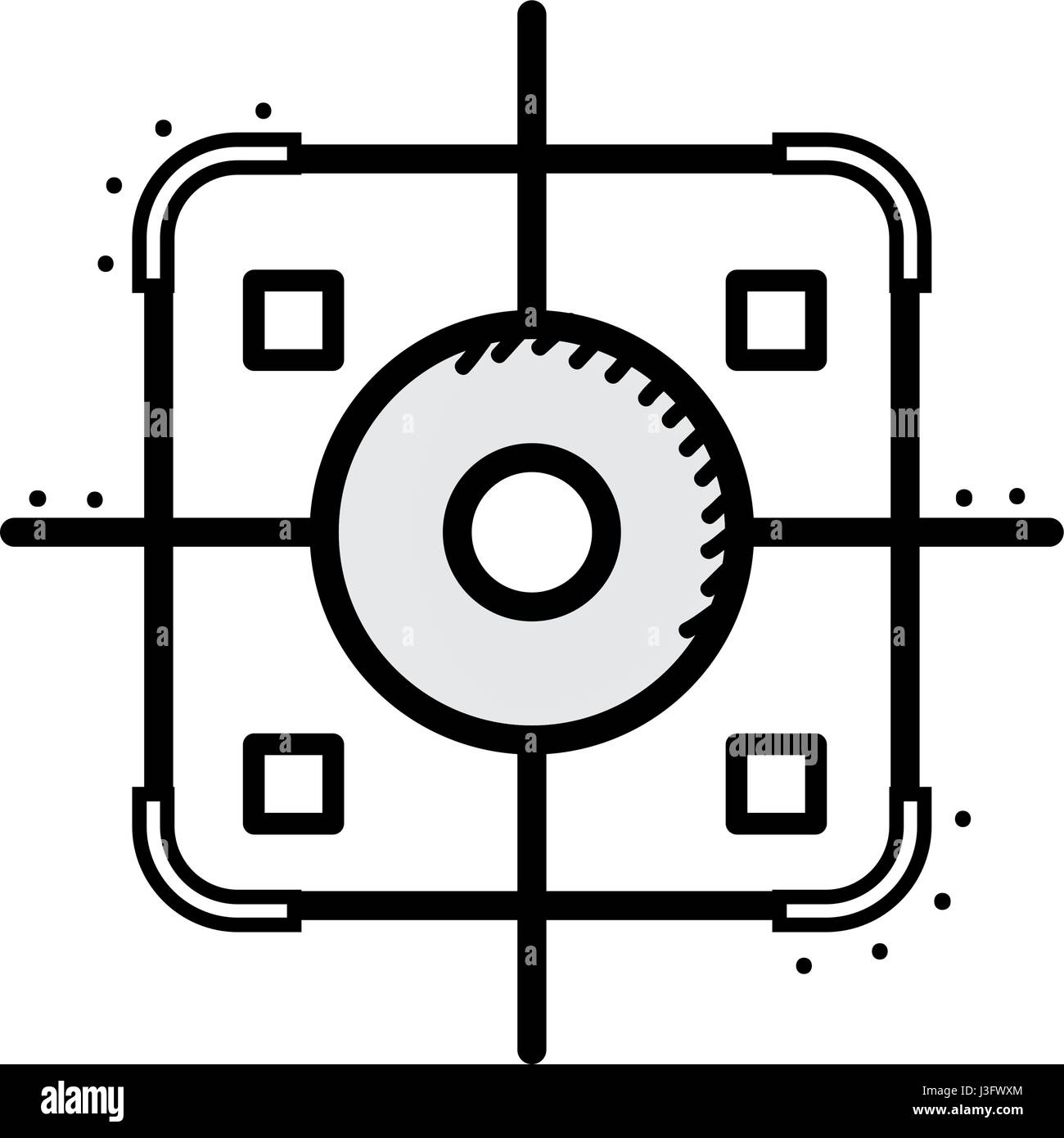 digital virtual game with shooting cursor Stock Vector Image & Art - Alamy