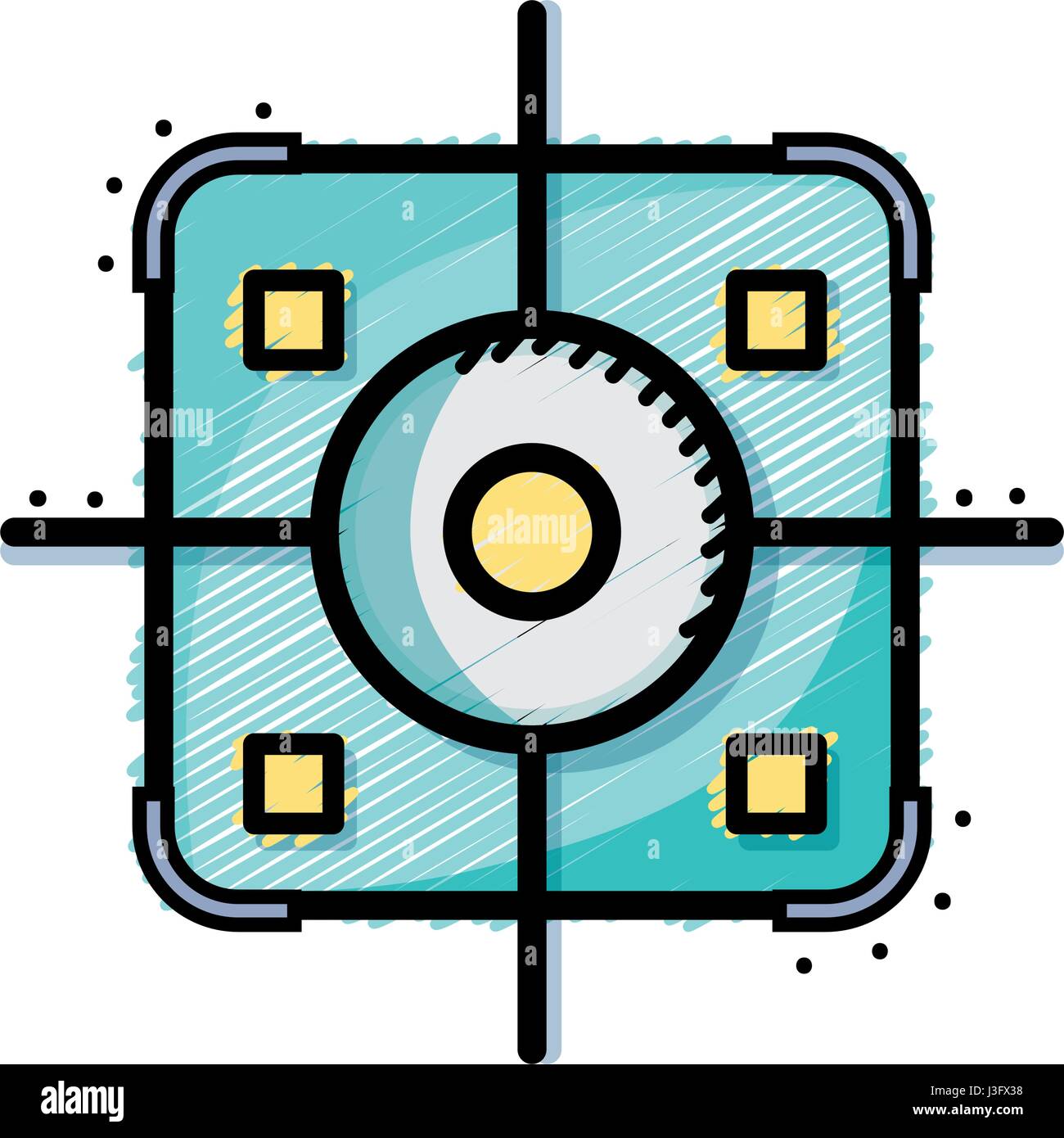 digital virtual game with shooting cursor Stock Vector Image & Art - Alamy