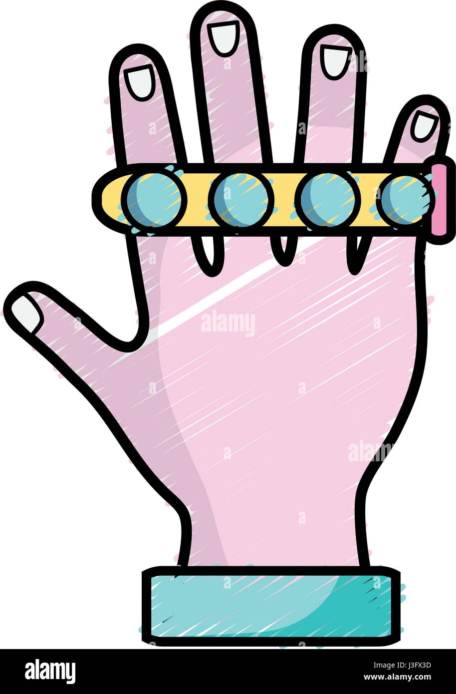 virtual hand inside digital game experience Stock Vector Image & Art ...