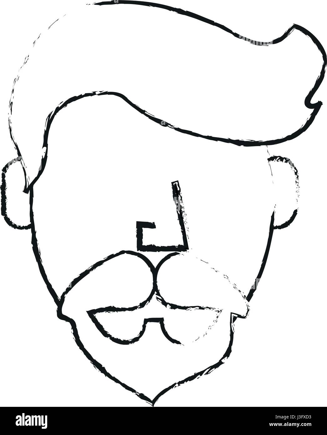 Old Man Profile Silhouette Stock Photos & Old Man Profile Silhouette ...