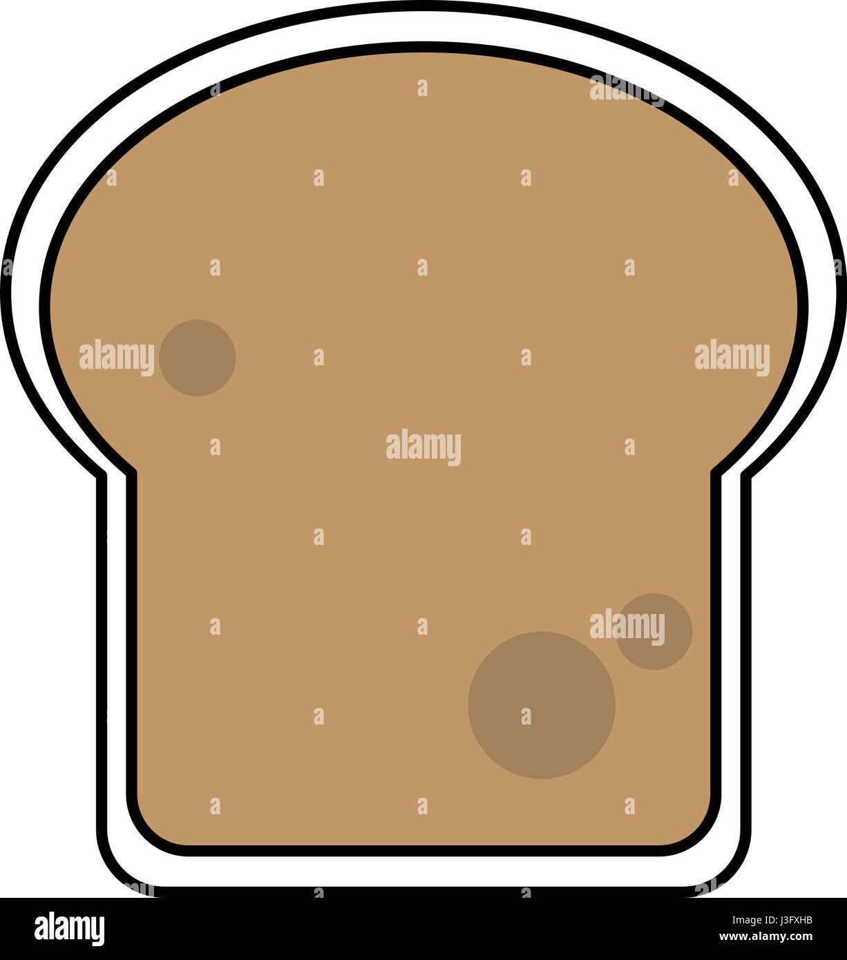 sketch color silhouette slice of bread Stock Vector Image & Art - Alamy