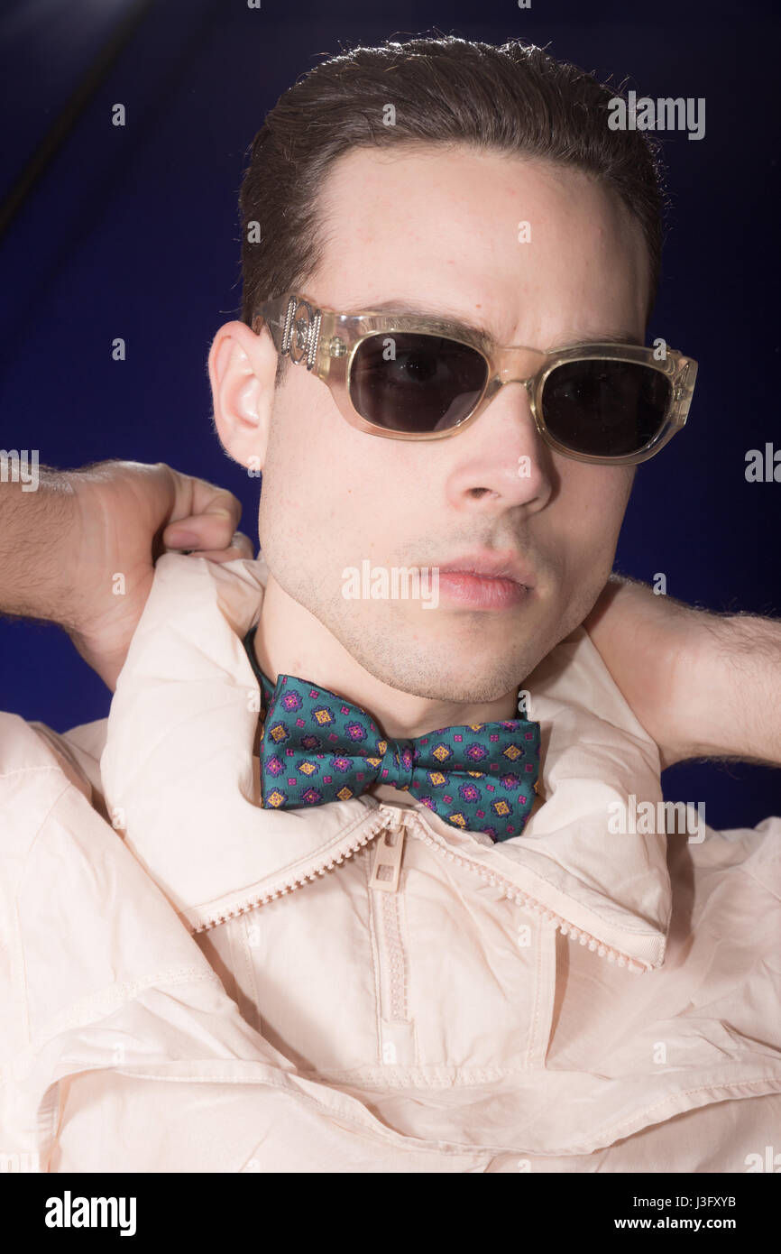 fashion photography, model man face head closeup Stock Photo - Alamy
