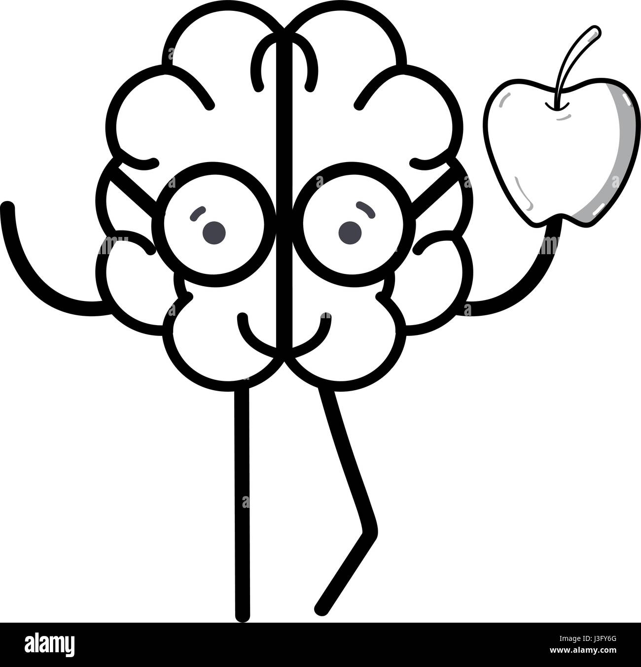 Mouth eating apple Stock Vector Images - Alamy