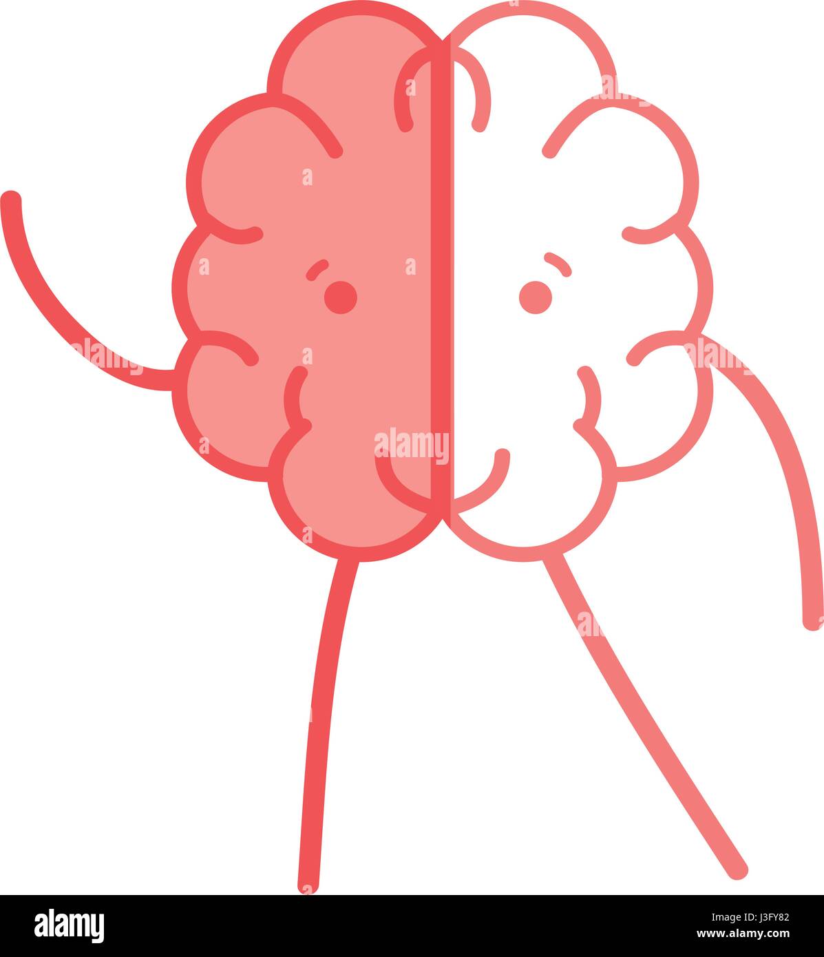 Brain human kawaii character vector hi-res stock photography and images ...