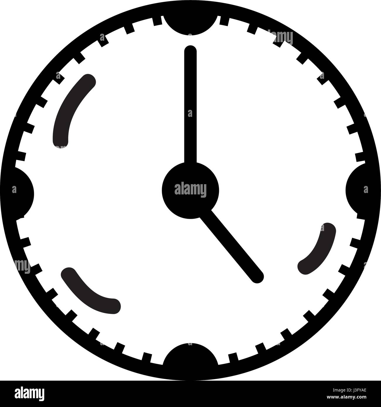 figure clock to know the time of day Stock Vector Image & Art - Alamy