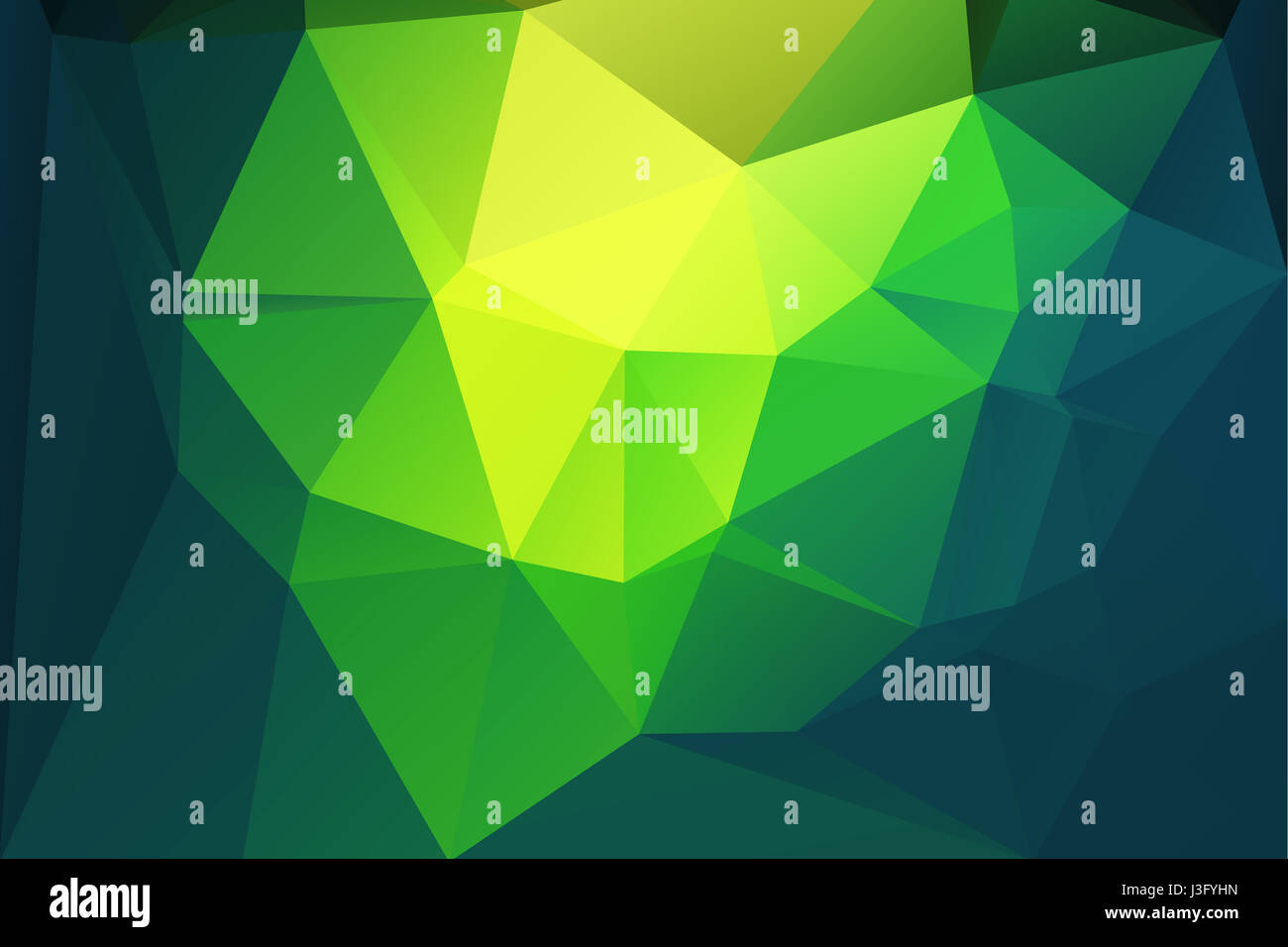 Bright yellow green abstract low poly geometric background Stock Photo ...