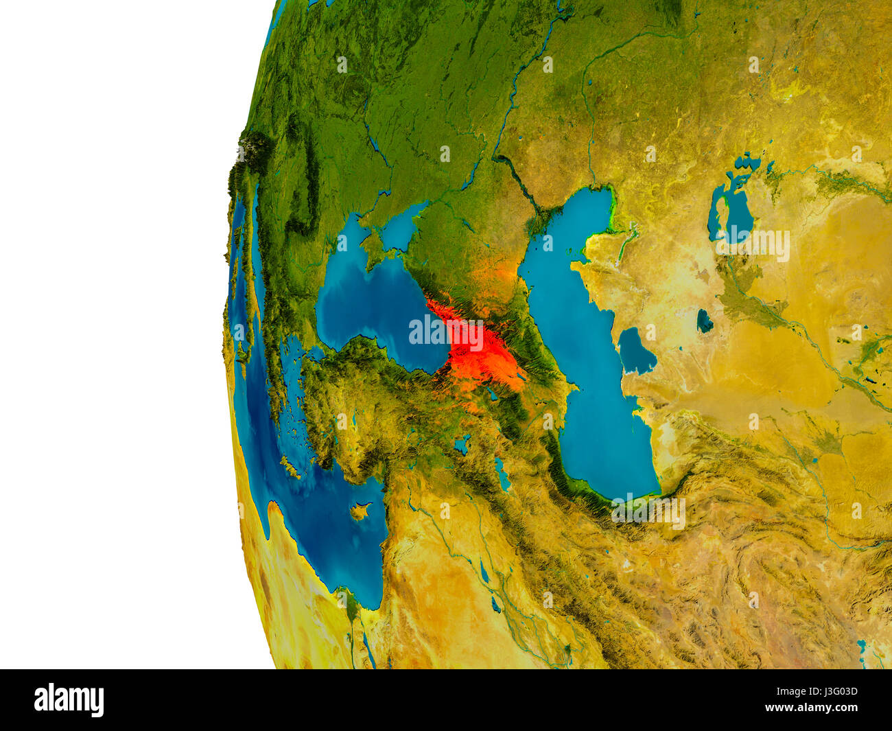 Map satellite geography georgia hi-res stock photography and images - Alamy