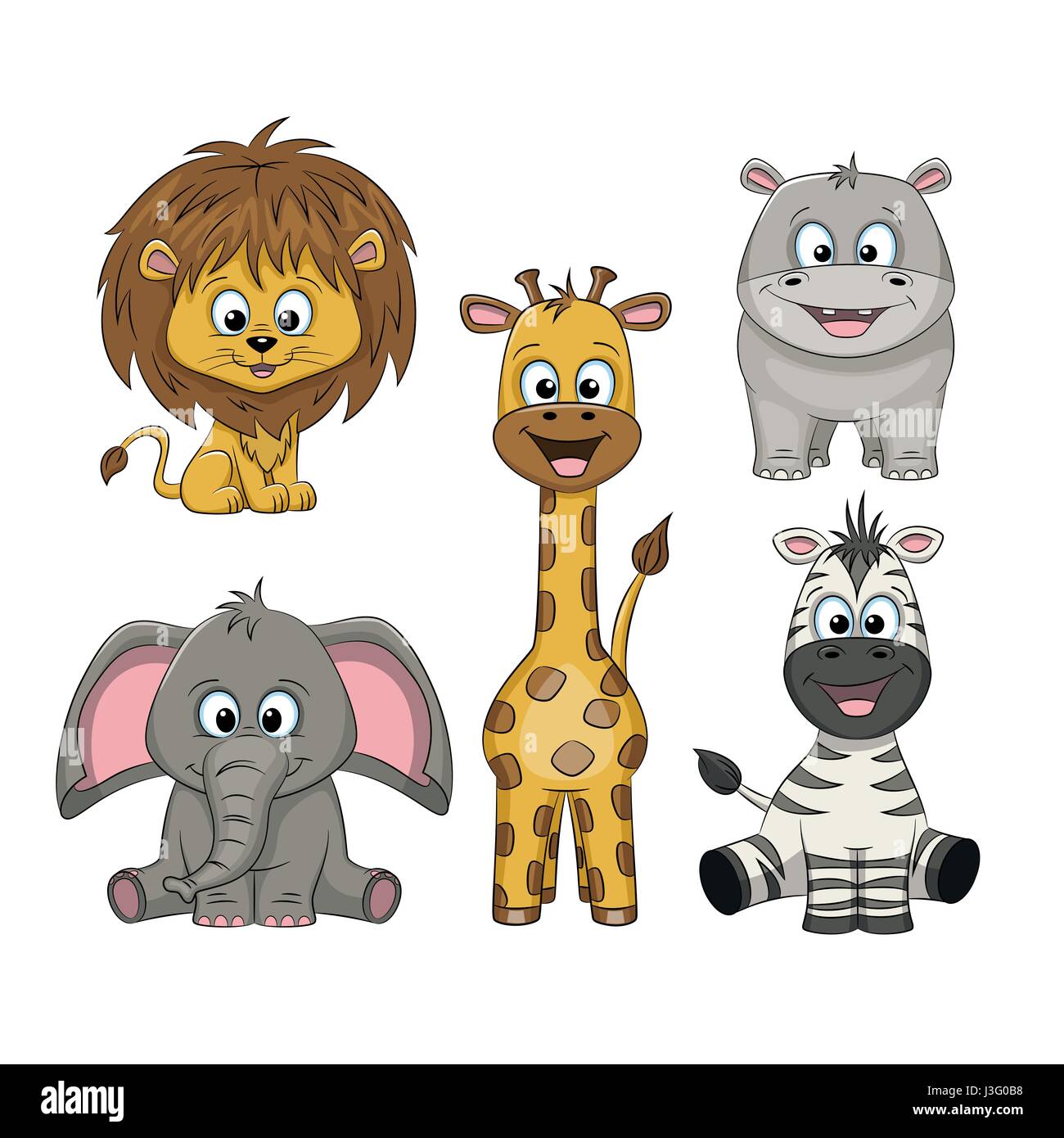 Different animals africa Cut Out Stock Images & Pictures - Alamy