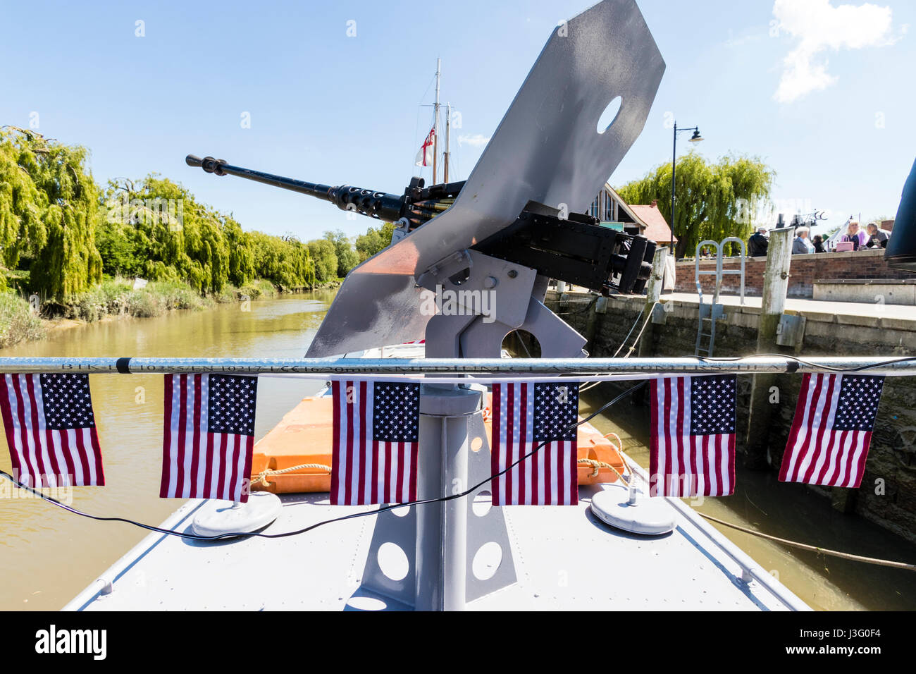 American flag machine gun hi-res stock photography and images - Alamy