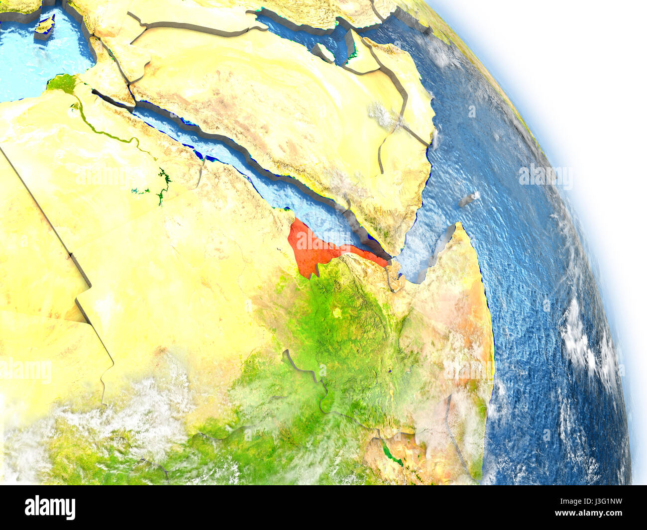 Map satellite geography eritrea hi-res stock photography and images - Alamy