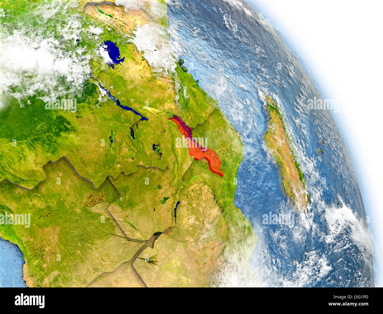 Malawi 3d map geography hi-res stock photography and images - Alamy