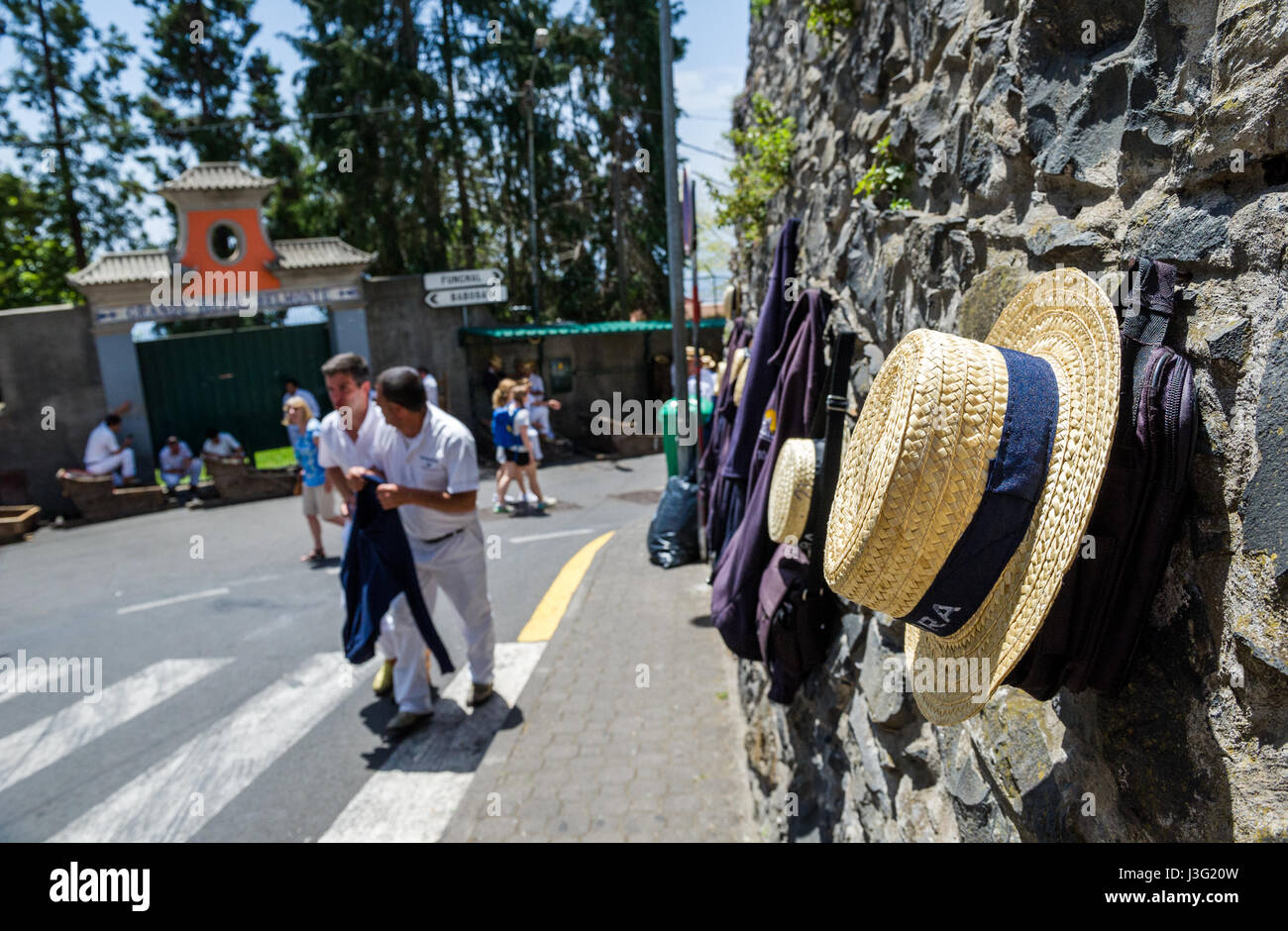 Traditional madeira hats hi-res stock photography and images - Alamy