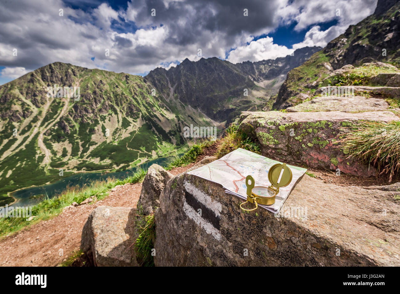 Tatra mountain peak map hi-res stock photography and images - Alamy