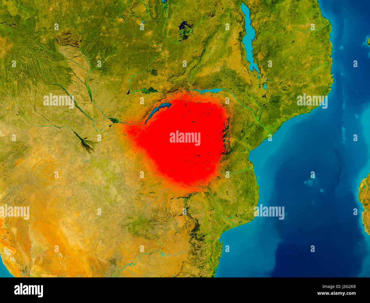 zimbabwe physical features