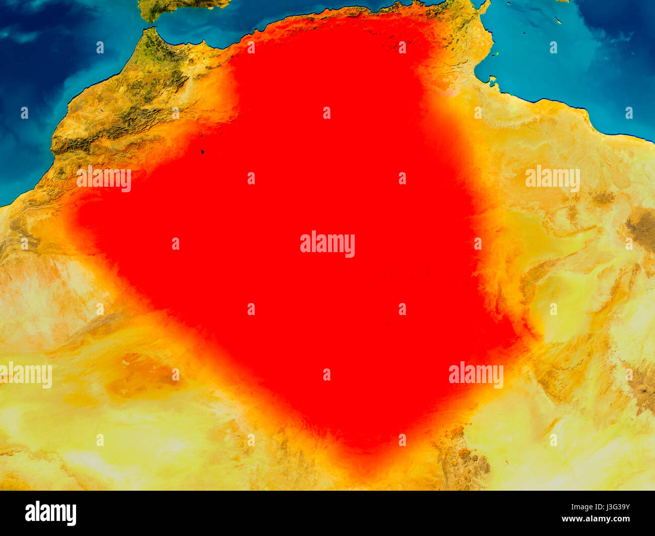 Algerias Physical Map: A Land of Diverse Beauty
