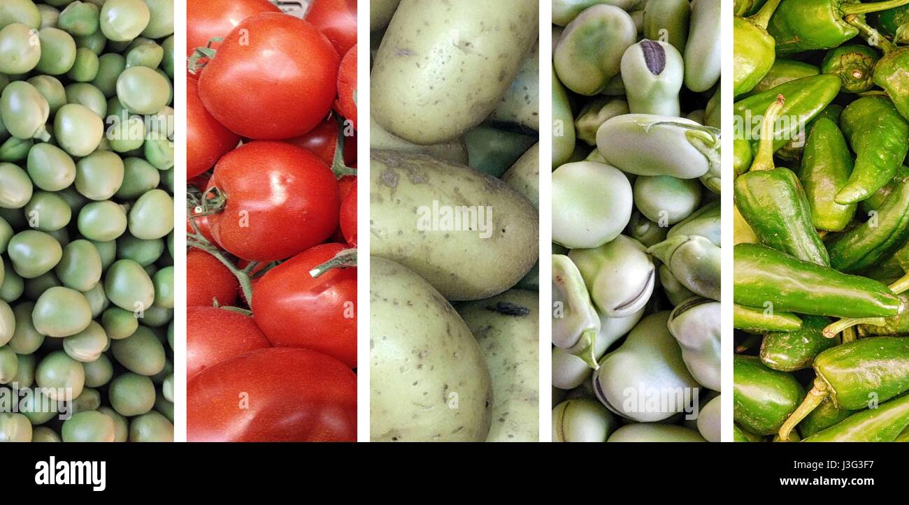 Collage of vegetables Stock Photo - Alamy