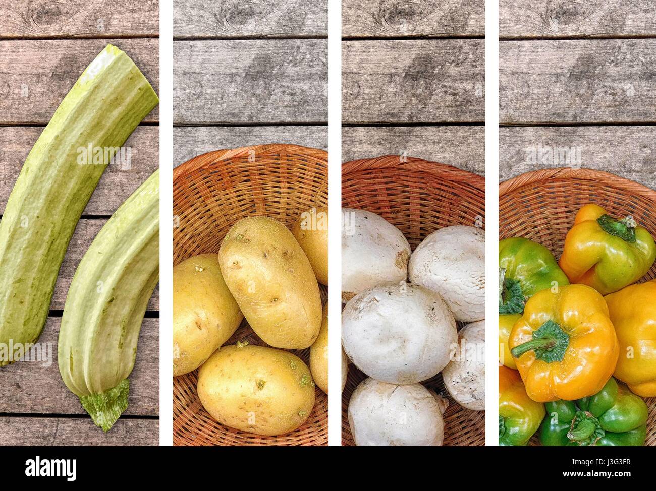 Collage of vegetables Stock Photo - Alamy