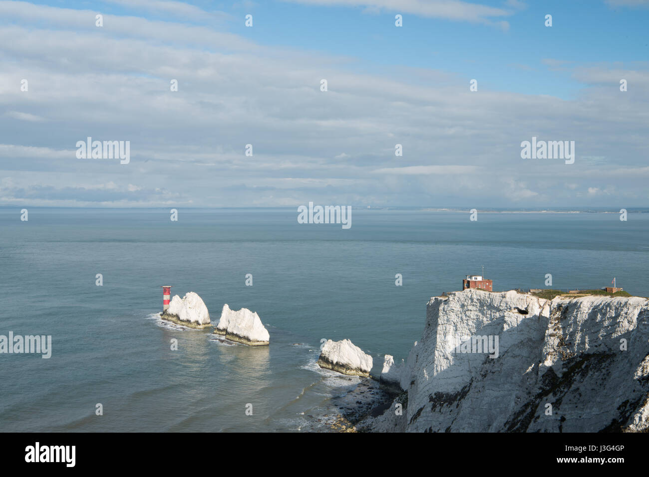 The Needles Lighthouse and Rocks, Isle of Wight Stock Photo - Alamy