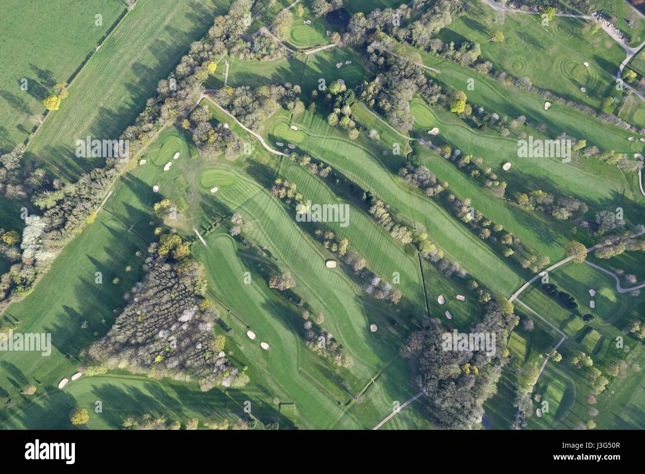 The Worcestershire Golf Club near Malvern from the air Stock Photo - Alamy