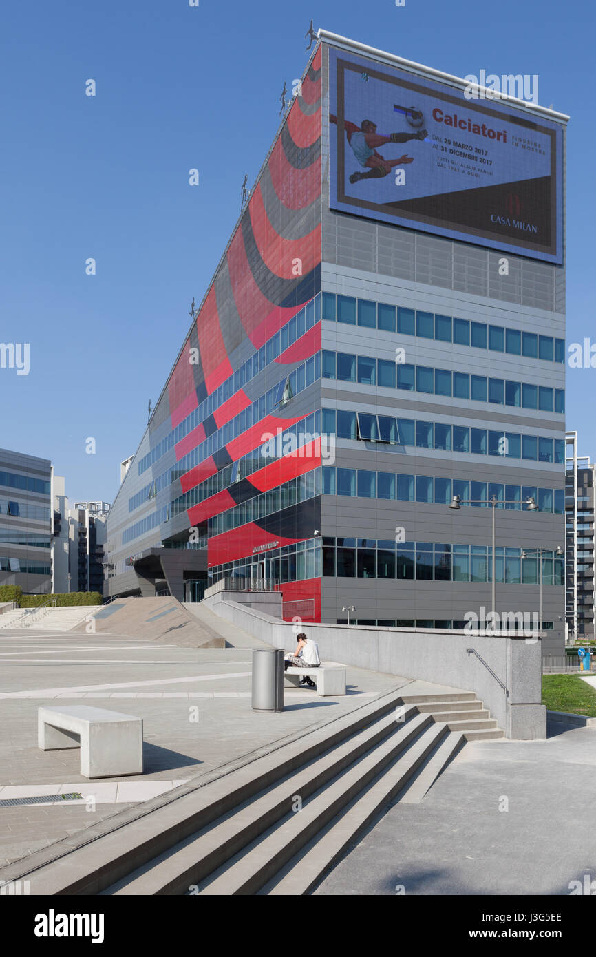 Casa Milan, a new building that hosts the main offices of Milan ...