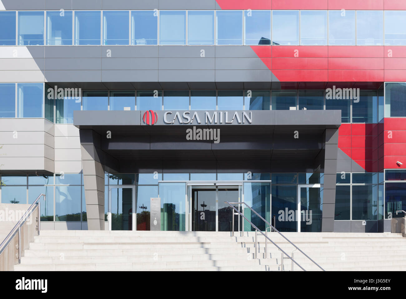 Casa Milan, a new building that hosts the main offices of Milan ...