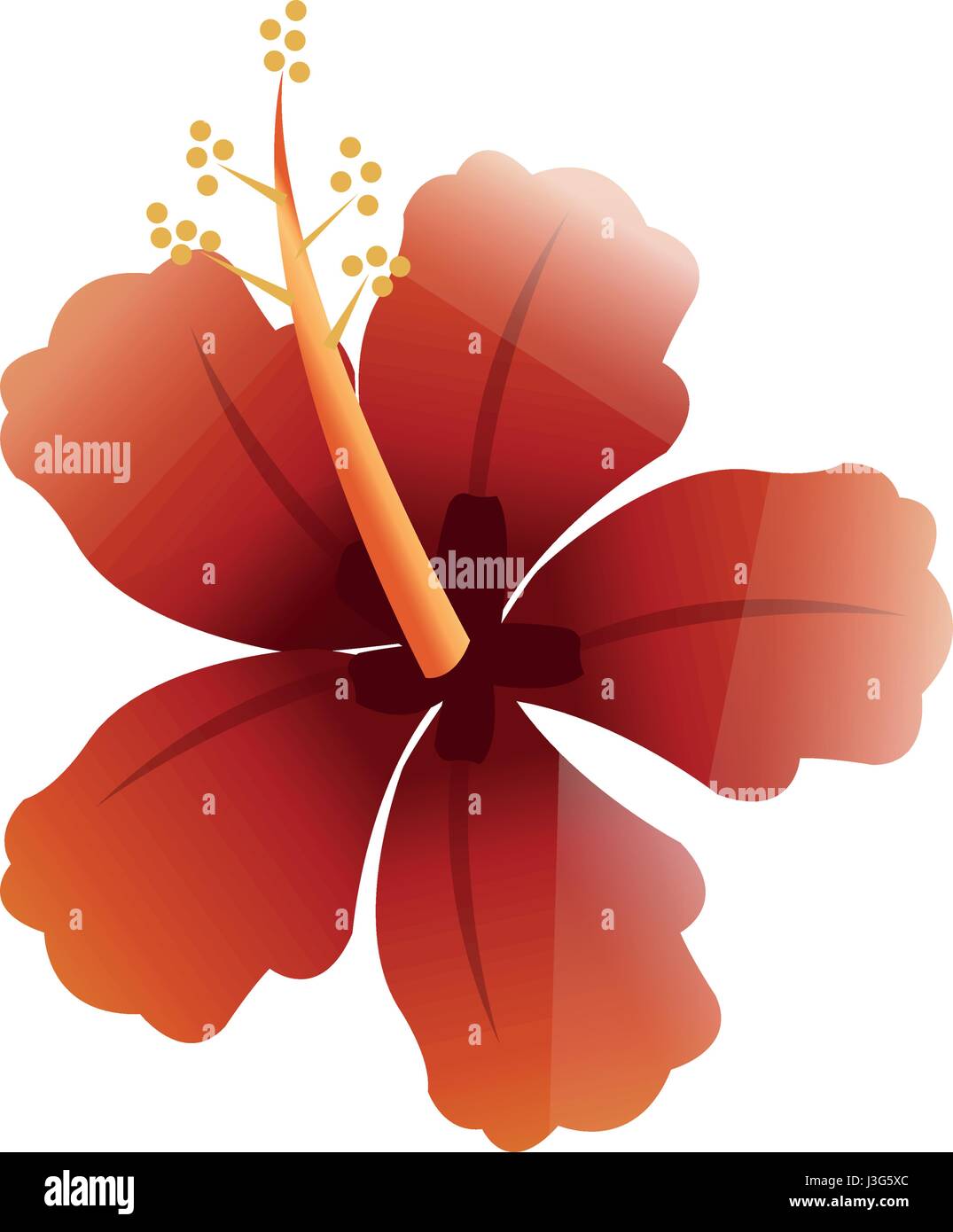 textured tropical flower icon image Stock Vector Image & Art - Alamy