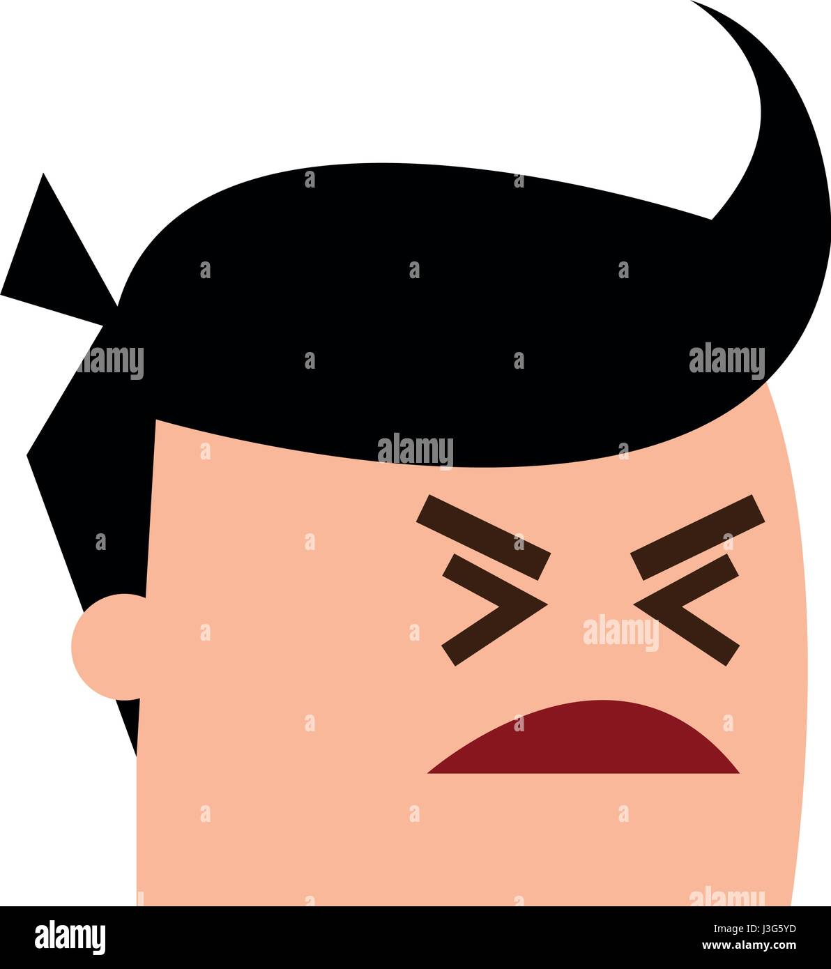 Frustrated man casual Stock Vector Images - Alamy