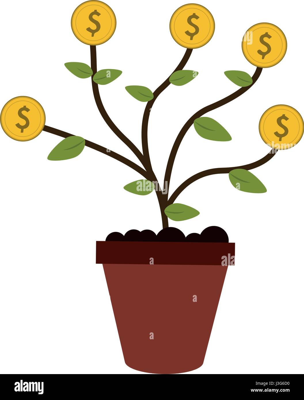 Money plant image Stock Vector Images - Alamy