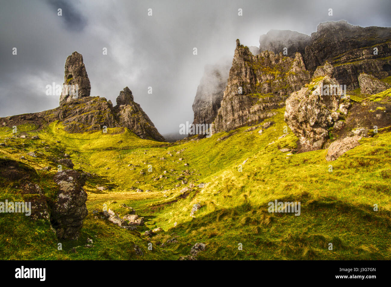 Old man of Storr in Scotland Stock Photo - Alamy