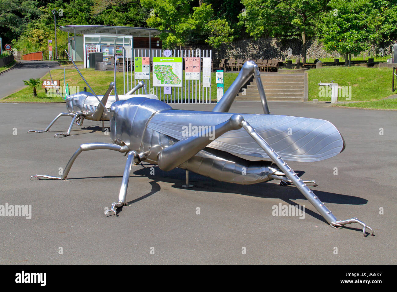 Giant Metal Made Insect Model at Tama Zoological Park Hino city Tokyo ...