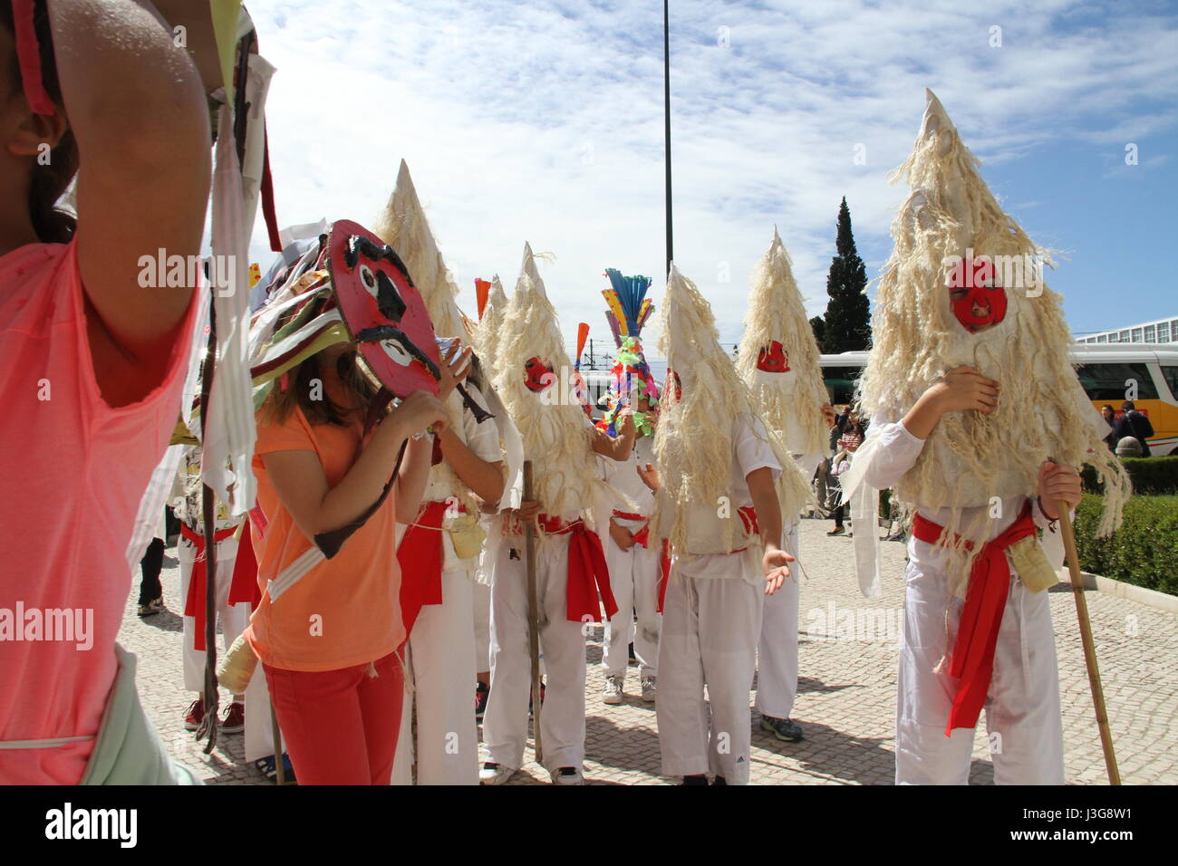 Iberian mask festival parade hi-res stock photography and images - Alamy