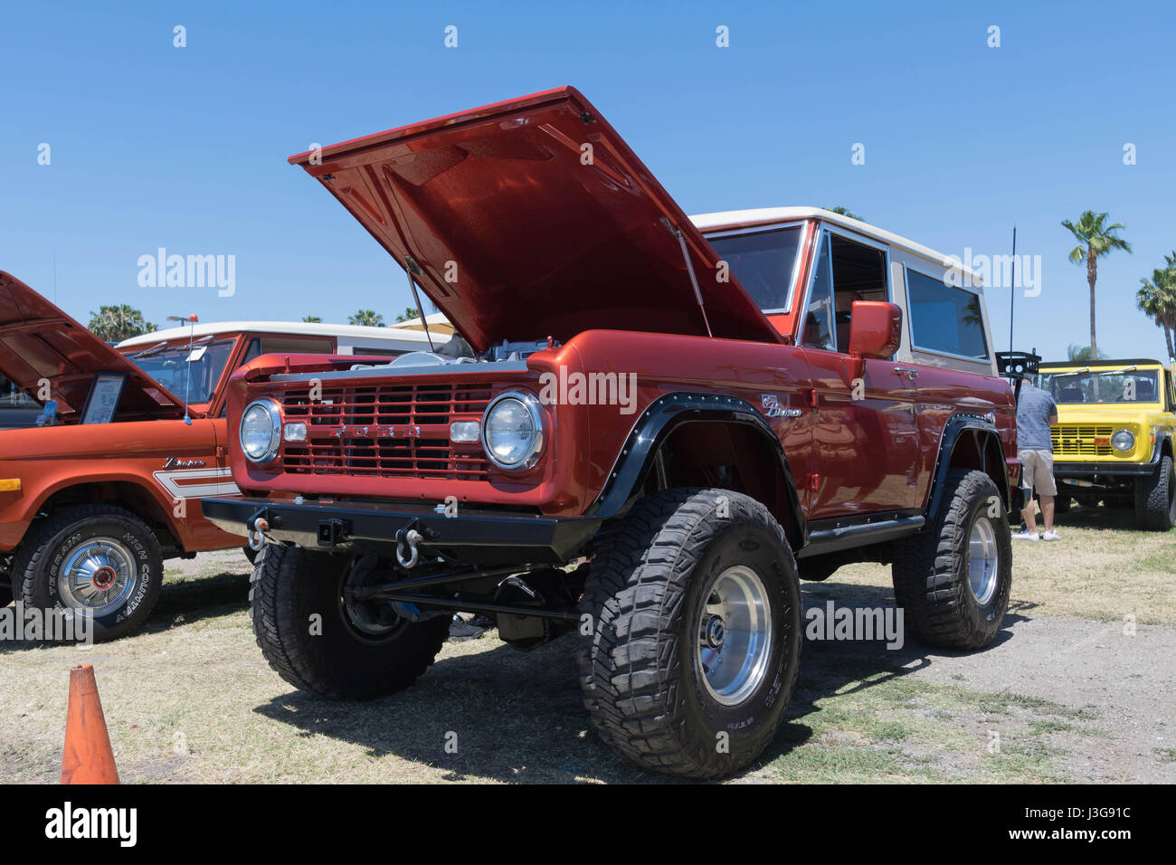 Buena Park, USA - April 30, 2017: Ford Bronco on display during the ...