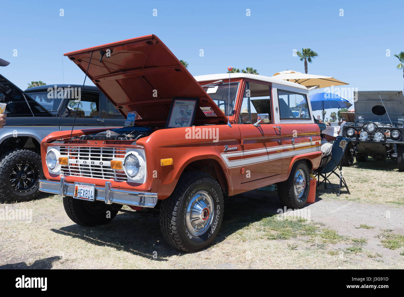 Buena Park, USA - April 30, 2017: Ford Bronco on display during the ...