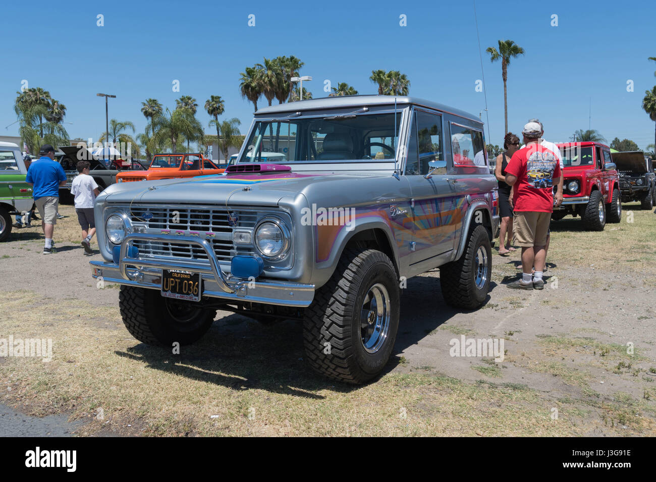 Buena Park, USA - April 30, 2017: Ford Bronco on display during the ...