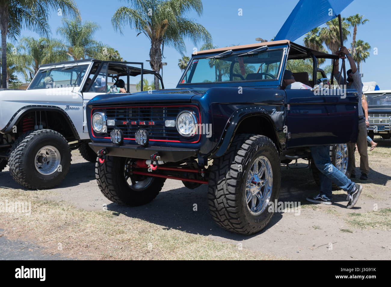 Buena Park, USA - April 30, 2017: Ford Bronco on display during the ...